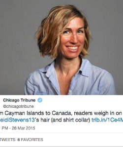 Chicago Tribune Columnist Writes "Uncombed Hair" In Response To Her ...