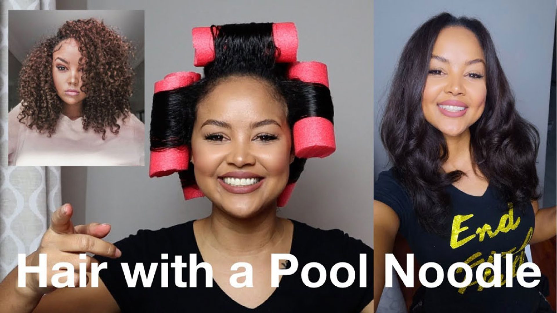 You Have to See this Pool Noodle Tutorial for Heatless Jumbo Curls ...