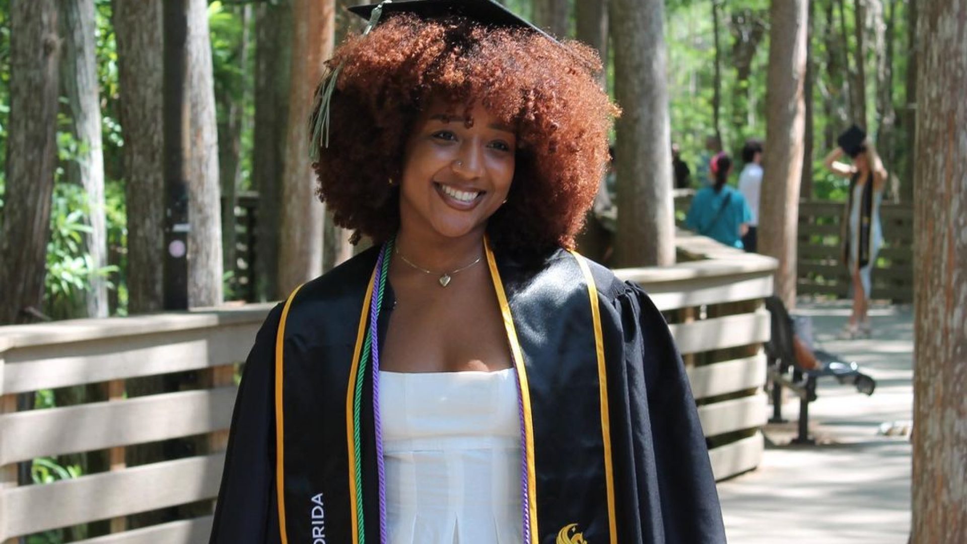 Maintain Curl Volume Under A Graduation Cap With These Natural Hair ...